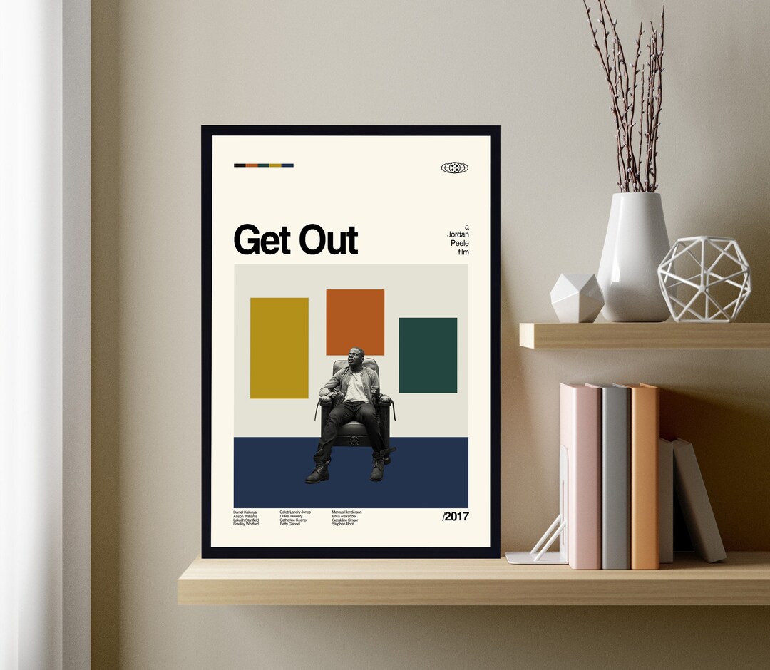 Get Out Movie, Get Out Poster, Jordan Peele Film, Vintage Poster, Retro ...