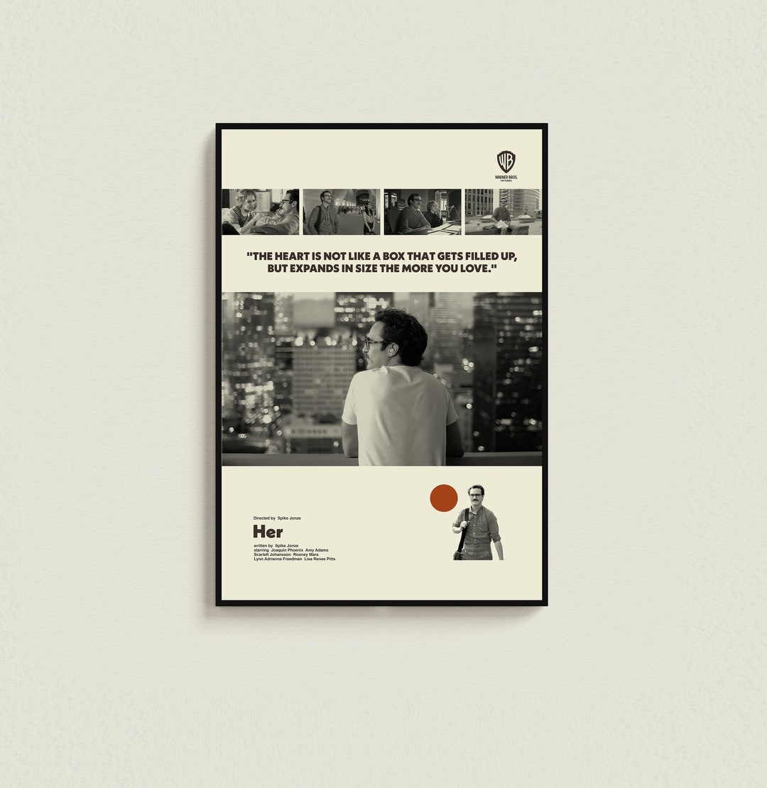 Her Movie Poster, Her Poster, Spike Jonze, Retro Art, Movie Poster ...