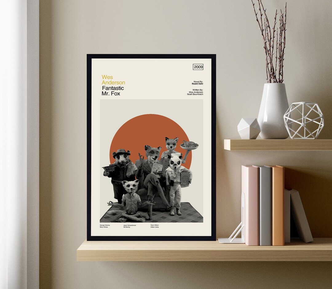 Fantastic Mr. Fox Poster, Fantastic Mr Fox Print, Wes Anderson ...