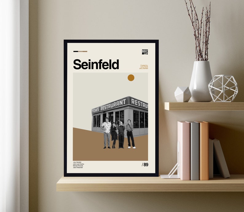 Seinfeld Poster, Seinfeld Print, Abstract Poster, Retro Poster ...