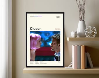 Closer Movie Poster, Closer Poster, Mike Nichols, Retro Poster ...