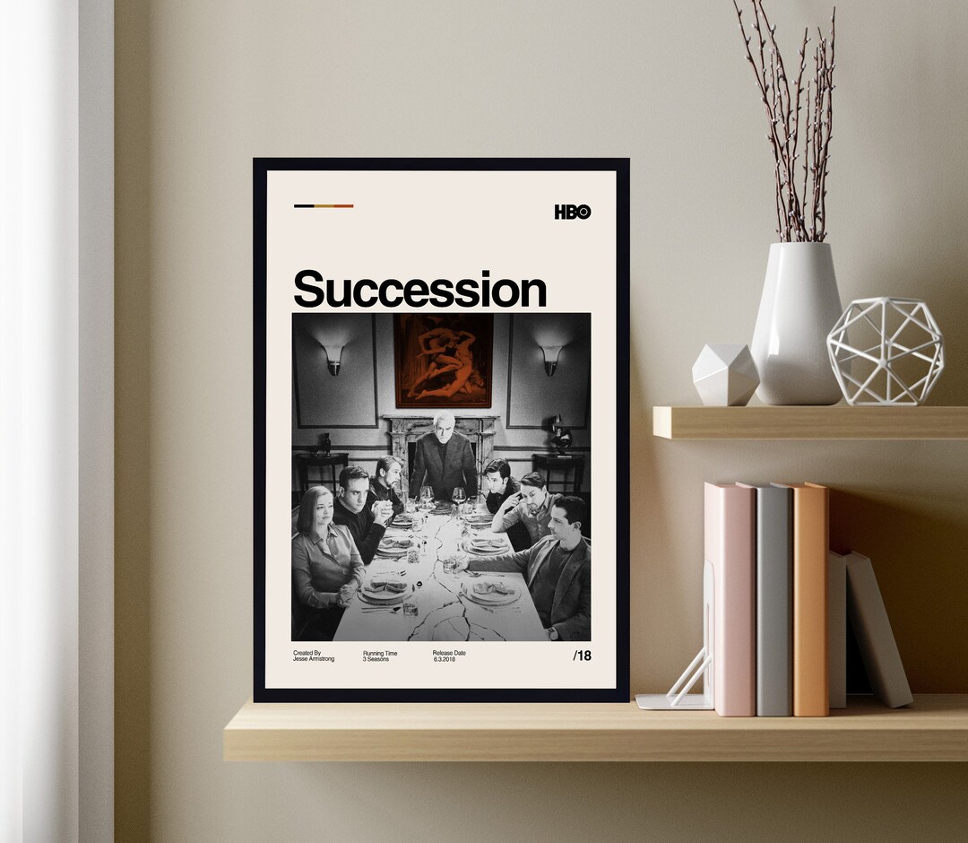 Succession Movie, Succession Poster, Minimalist Art, Vintage Poster ...