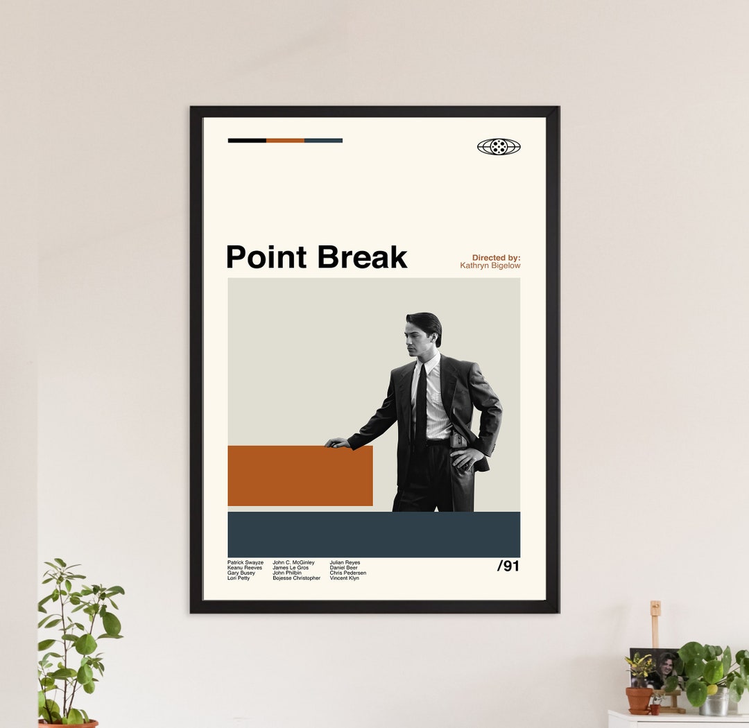 Point Break Poster, Point Break Print, Movie Poster, Minimalist Art ...