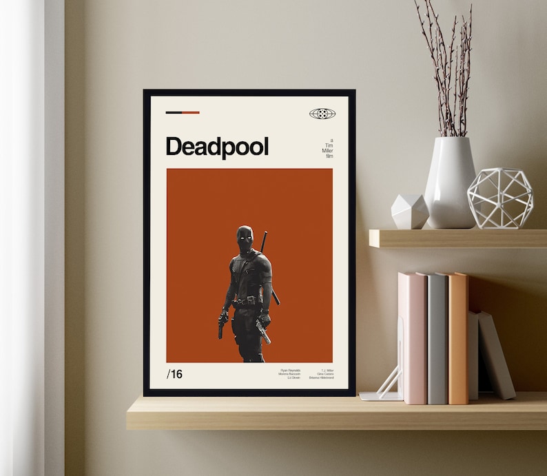 Deadpool Poster, Deadpool Movie Poster, Minimalist Art, Vintage Poster ...
