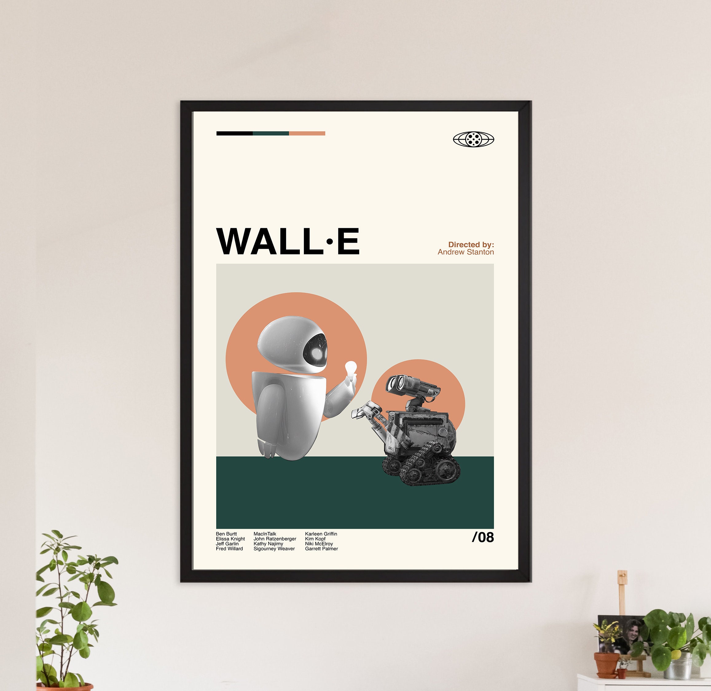 Wall-e Poster, Wall E Poster, Wall E Print, Midcentury Art, Movie ...