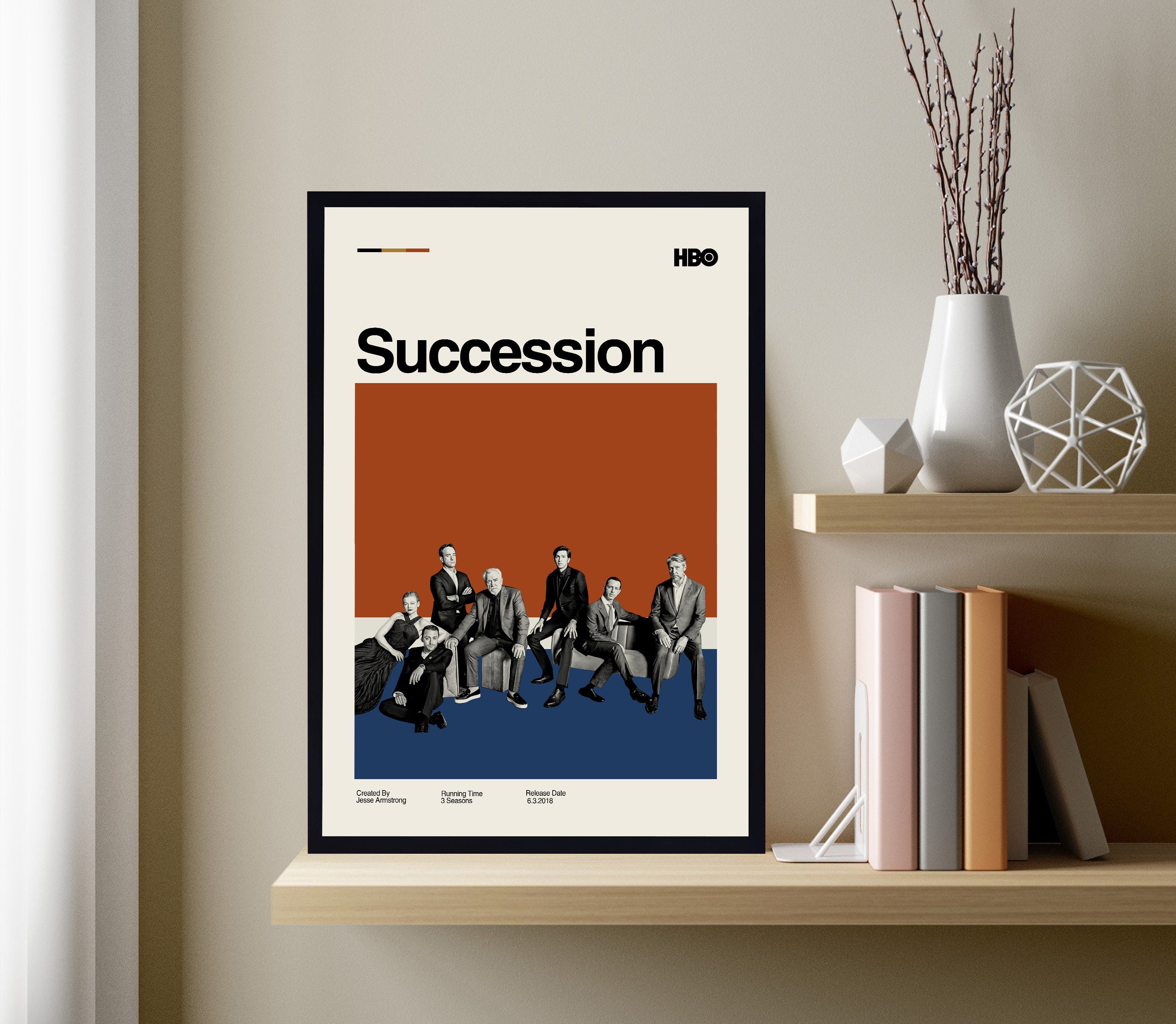 Succession Movie Poster, Succession Vintage Retro Poster sold by ...