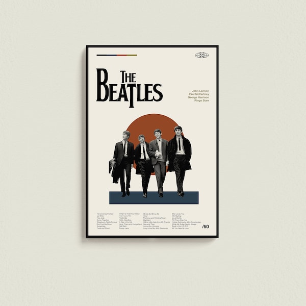The Beatles Poster - Etsy