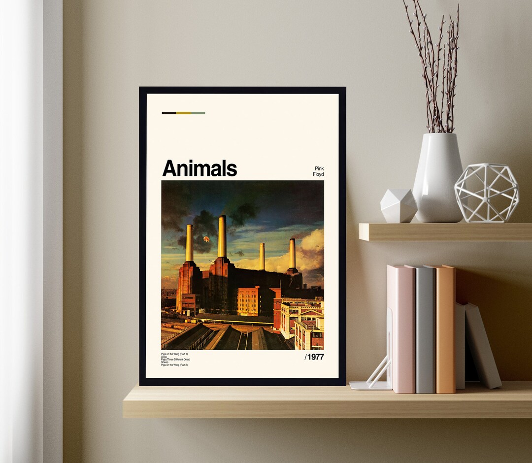 Animals Poster, Animals Album, Pink Floyd Print, Pink Floyd Music ...