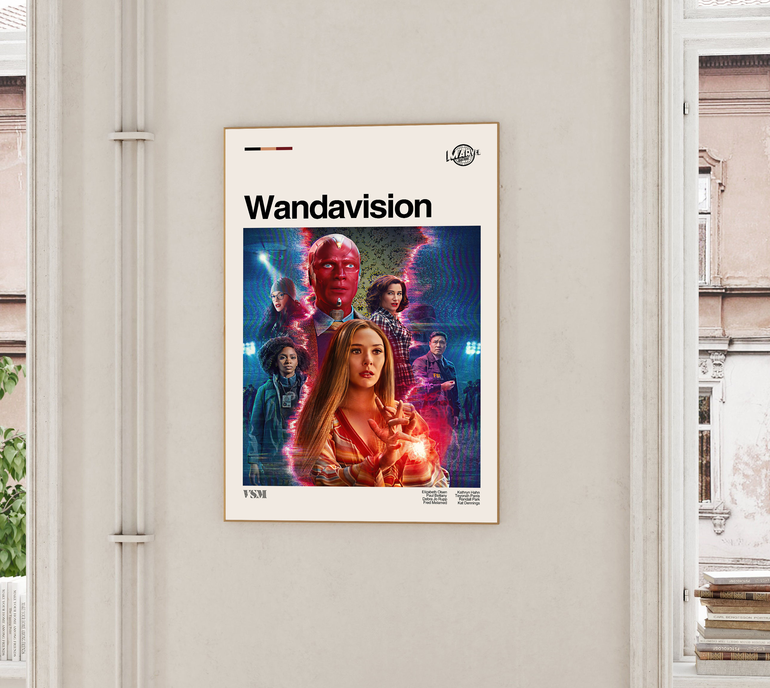 Wandavision Poster, Wandavision Print, Midcentury Art, Movie Poster ...