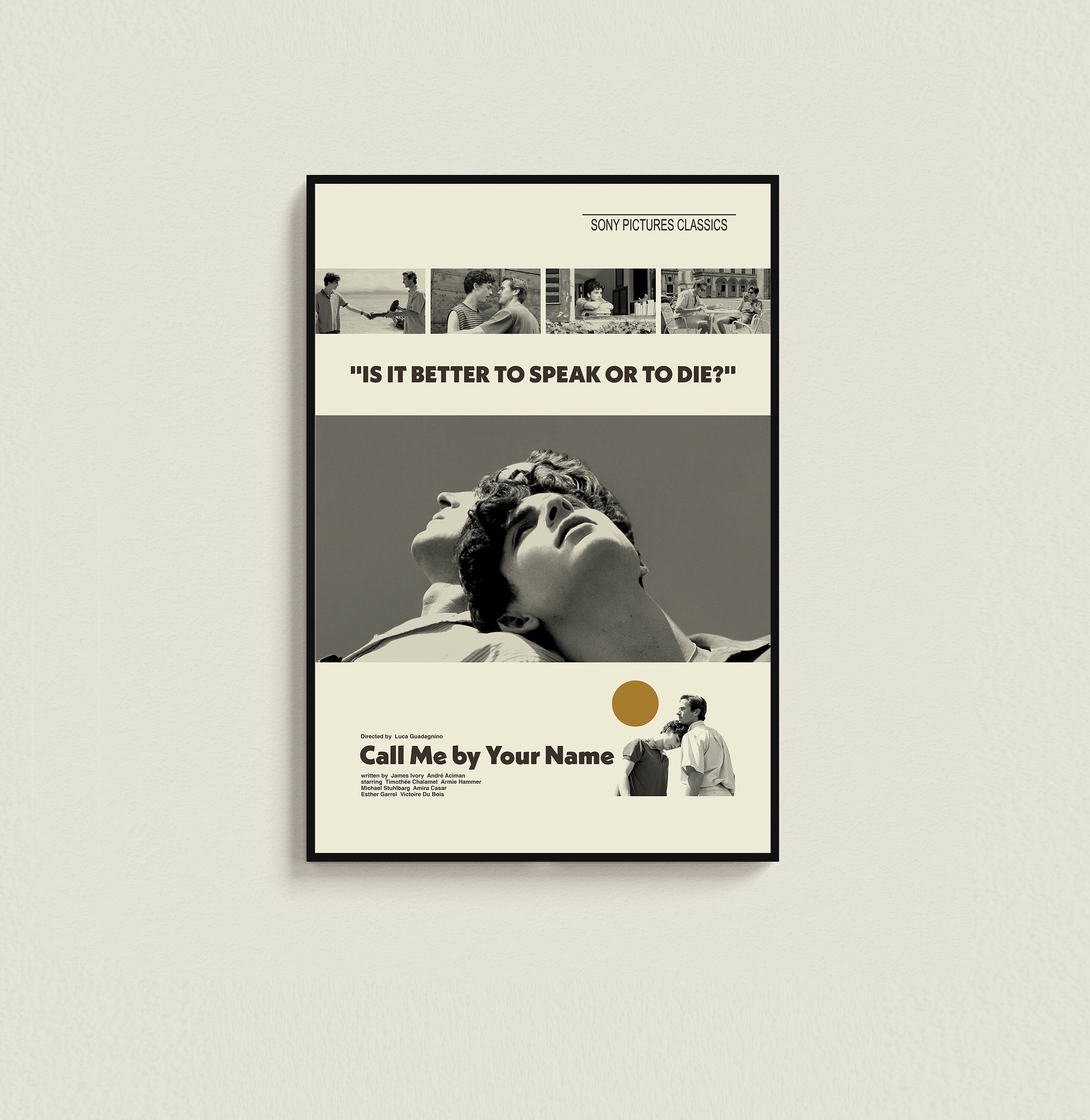 Call Me by Your Name Poster, Luca Guadagnino, Movie Poster, Minimalist Art, Vintage Poster ...