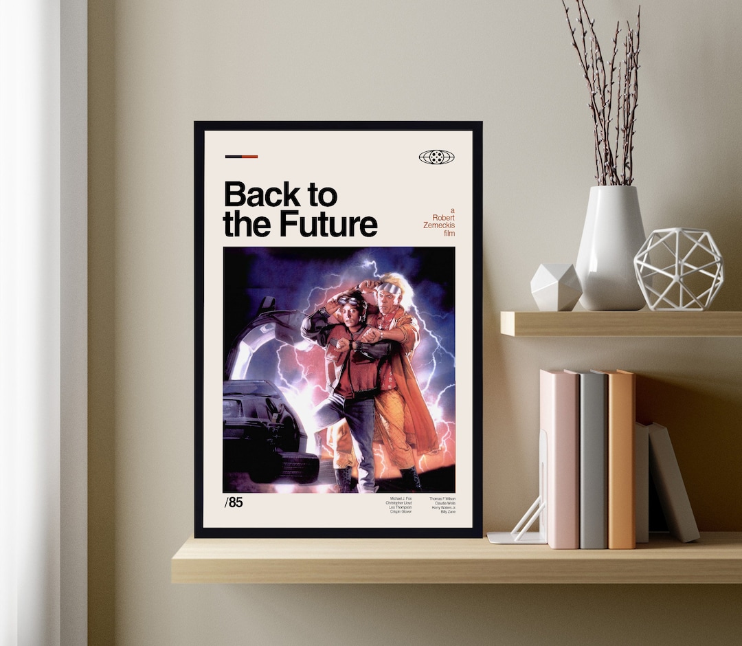 Back to the Future Poster, Retro Poster, Vintage Poster, Movie Poster ...