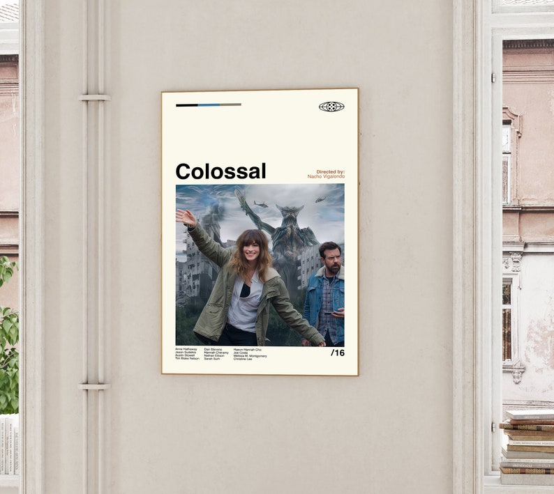 Colossal Poster, Colossal Movie Poster, Midcentury Art, Movie Poster ...