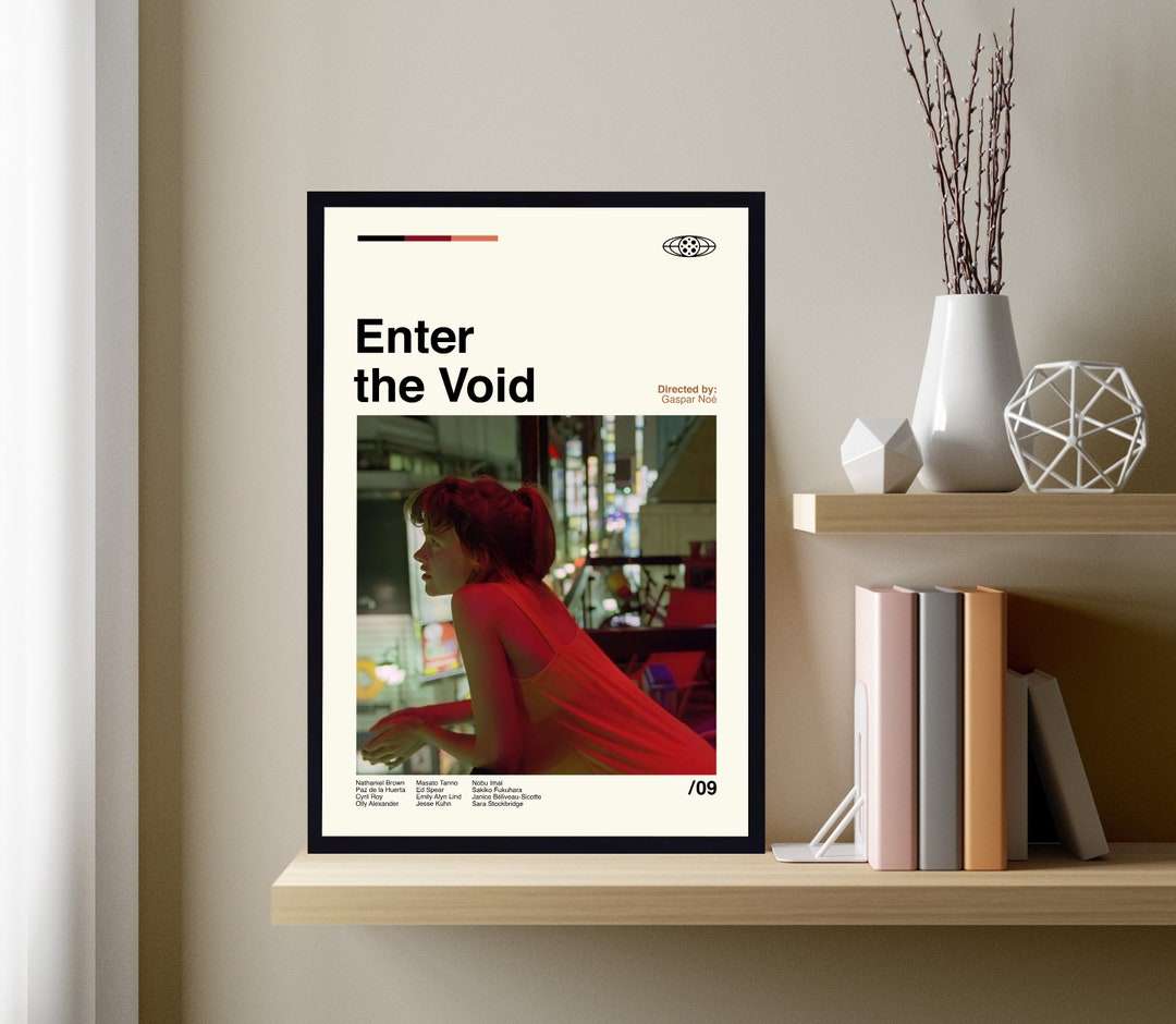 Enter the Void Movie Poster, Enter the Void Poster, Midcentury Art, Retro Poster, Minimalist Art ...