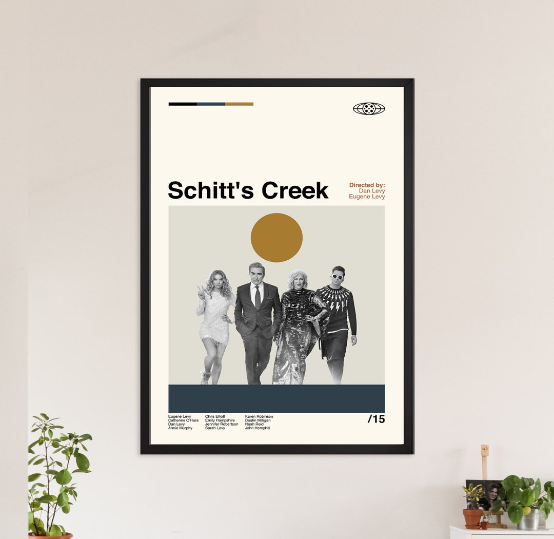 Schitt's Creek Inspired Poster, Retro Modern Poster, Mid Century Modern ...