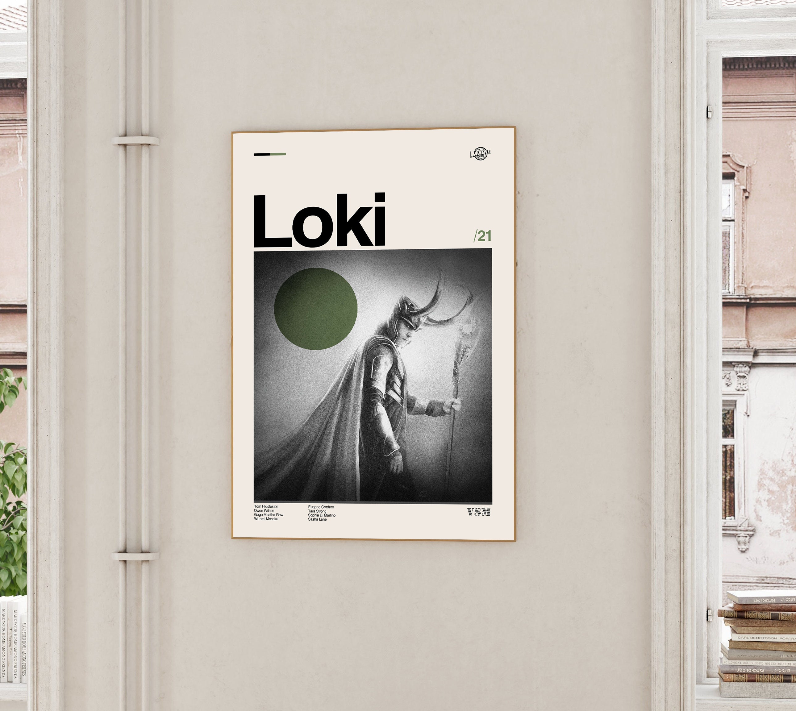 Loki Movie Poster, Loki Print, Marvel Poster, Midcentury Art, Vintage ...
