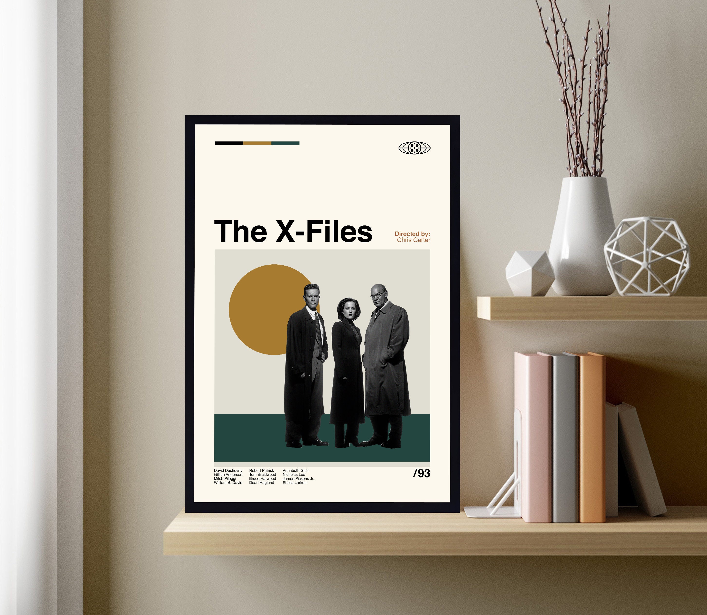 The X Files Poster, the X-files Poster, Minimalist Poster, Midcentury ...