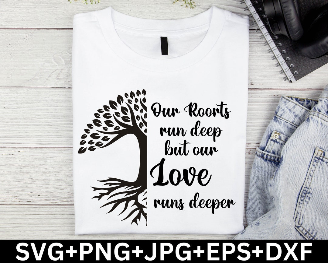Family Reunion Svg, Family Tree With Quotation Svg, Tree With Roots SVG ...