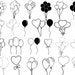 Balloon Svg Bundle, Balloon Bunch Png, Balloons Clipart, Birthday ...