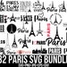 Paris Svg Bundle, Paris Png, Eiffel Tower Svg, Landmark Svg, Paris ...