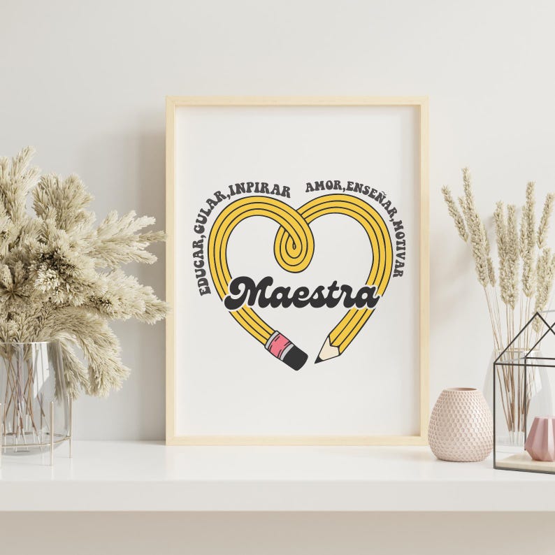Maestra Svg Bundle, Spanish Teacher Svg, Latina Teacher Sublimation ...