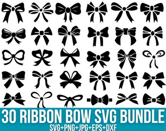 Present Ribbon Bow SVG Bundle, Ribbon SVG, Bow Svg, Present Svg Cricut ...