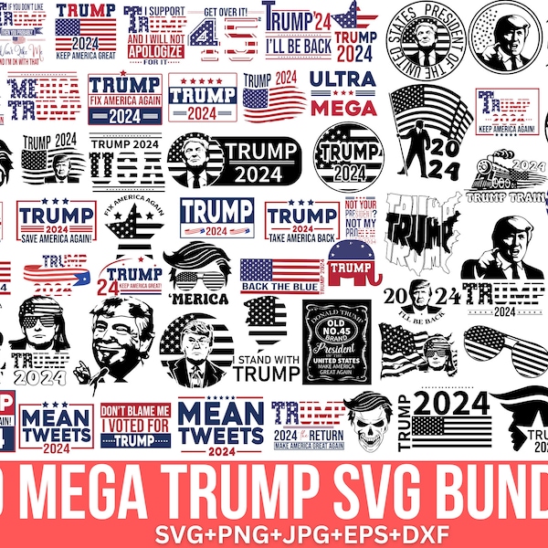 Trump Mega Svg - Etsy