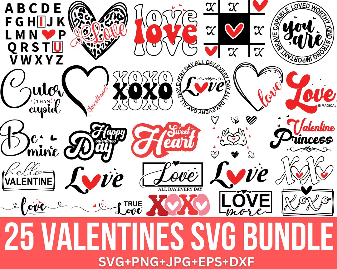 Valentines Svg Bundle, Love Svg, Heart Svg, Be Mine Svg, Heart Shirt ...