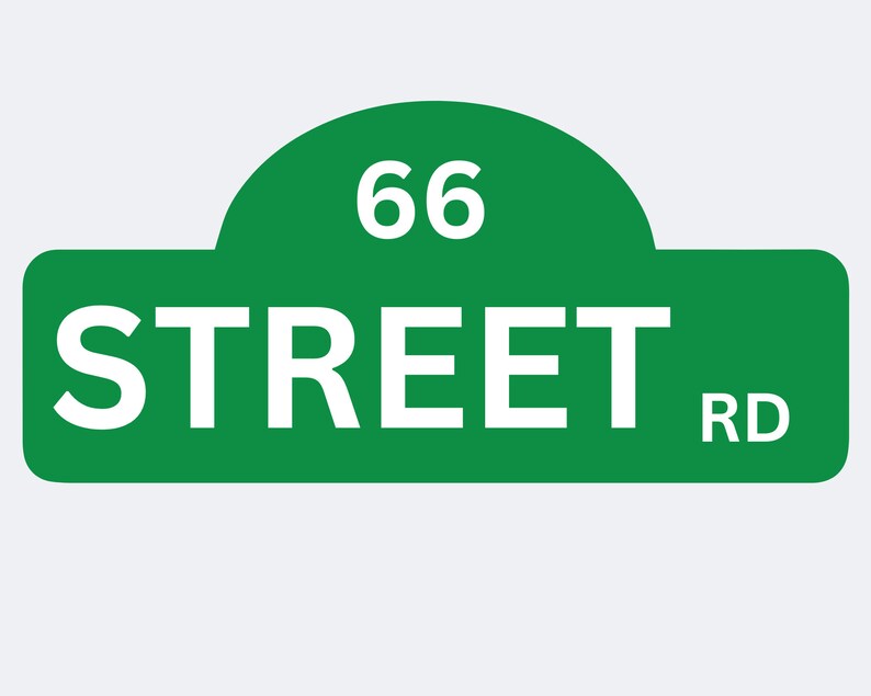 Street Sign Svg Bundle Street Sign Clipart Personalize Road - Etsy