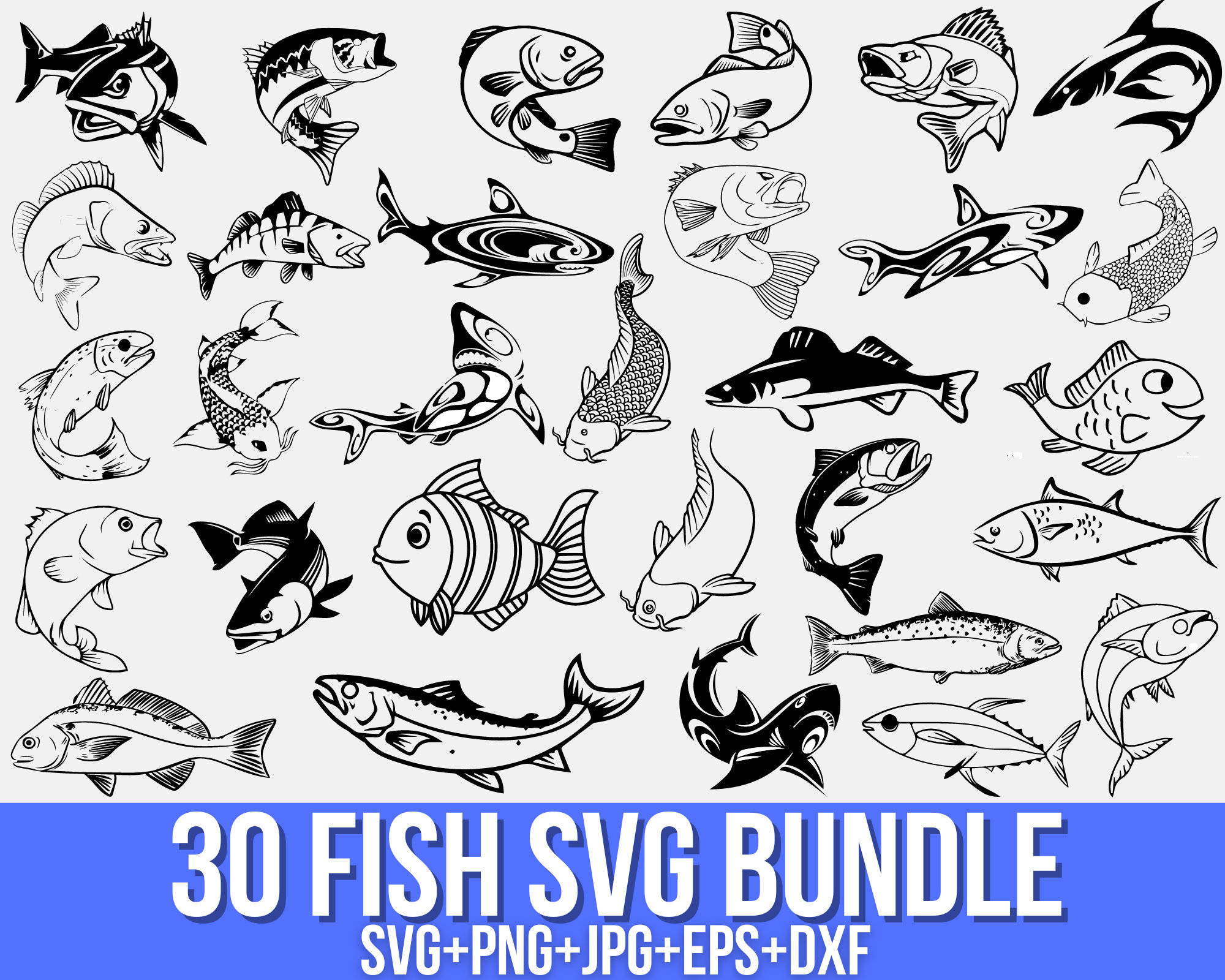 Fish Svg Bundle Fishing SVG Shark Svg Bass Fishing Svg - Etsy Australia