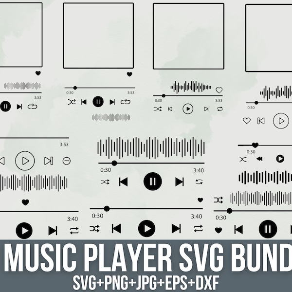 Music Player Svg - Etsy