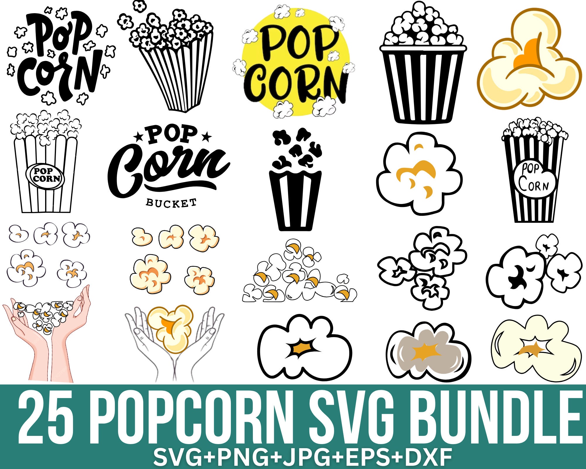 Popcorn Popping Clip Art