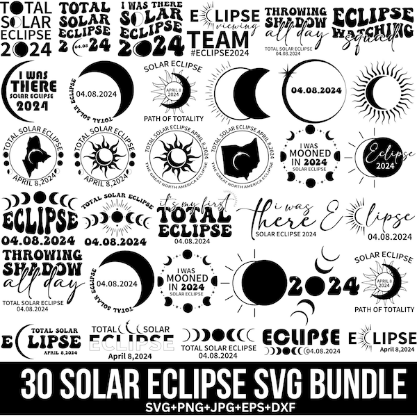 Solar Eclipse Svg - Etsy
