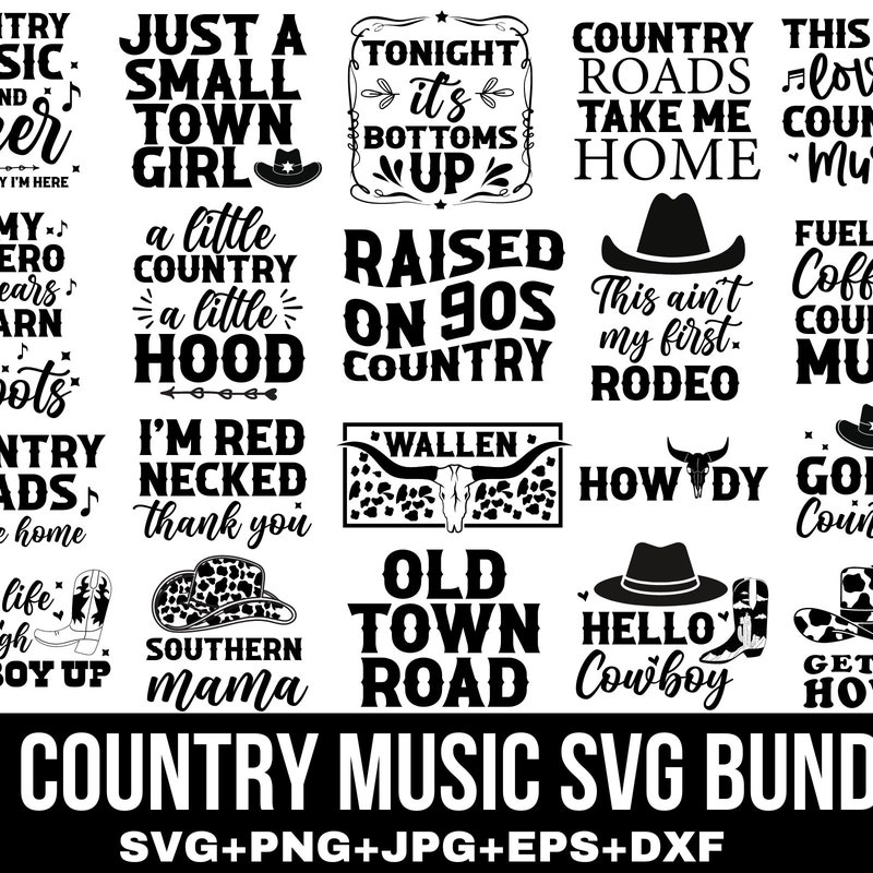 Country Music Svg - Etsy