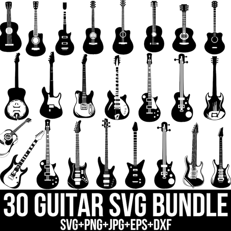 Guitar Svg - Etsy