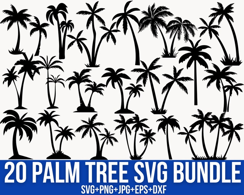 Paquete SVG de palmera Palmera PNG Árbol Svg Arte de pared - Etsy México