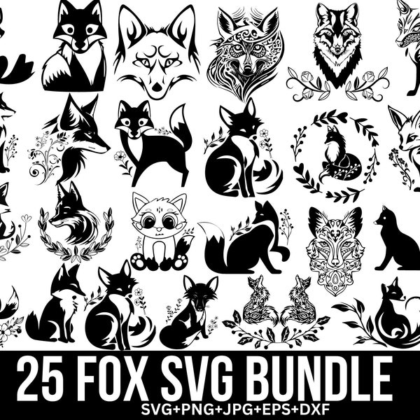 White Fox Logo Svg - Etsy UK