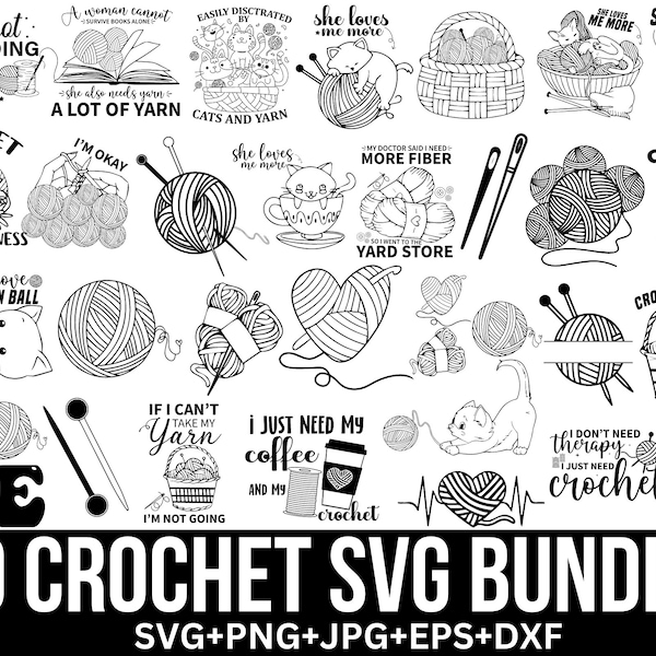 Crochet Svg - Etsy