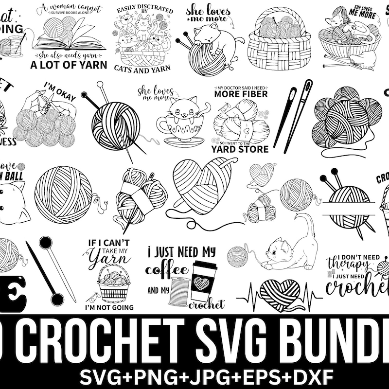 Crochet Svg - Etsy