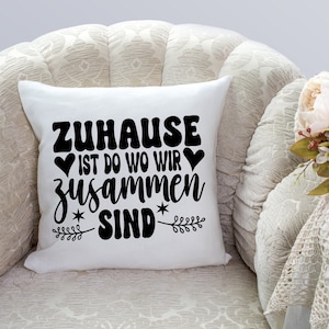 House Heart Love Botanical SVG Bundle, German Home Plotter, Leaf Banner ...