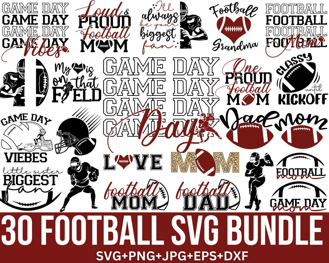 Football Svg Bundle, Football Quotes, Football Game Day, Funny Football ...