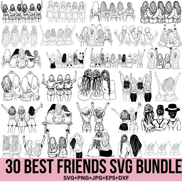 Best Friends Svg - Etsy