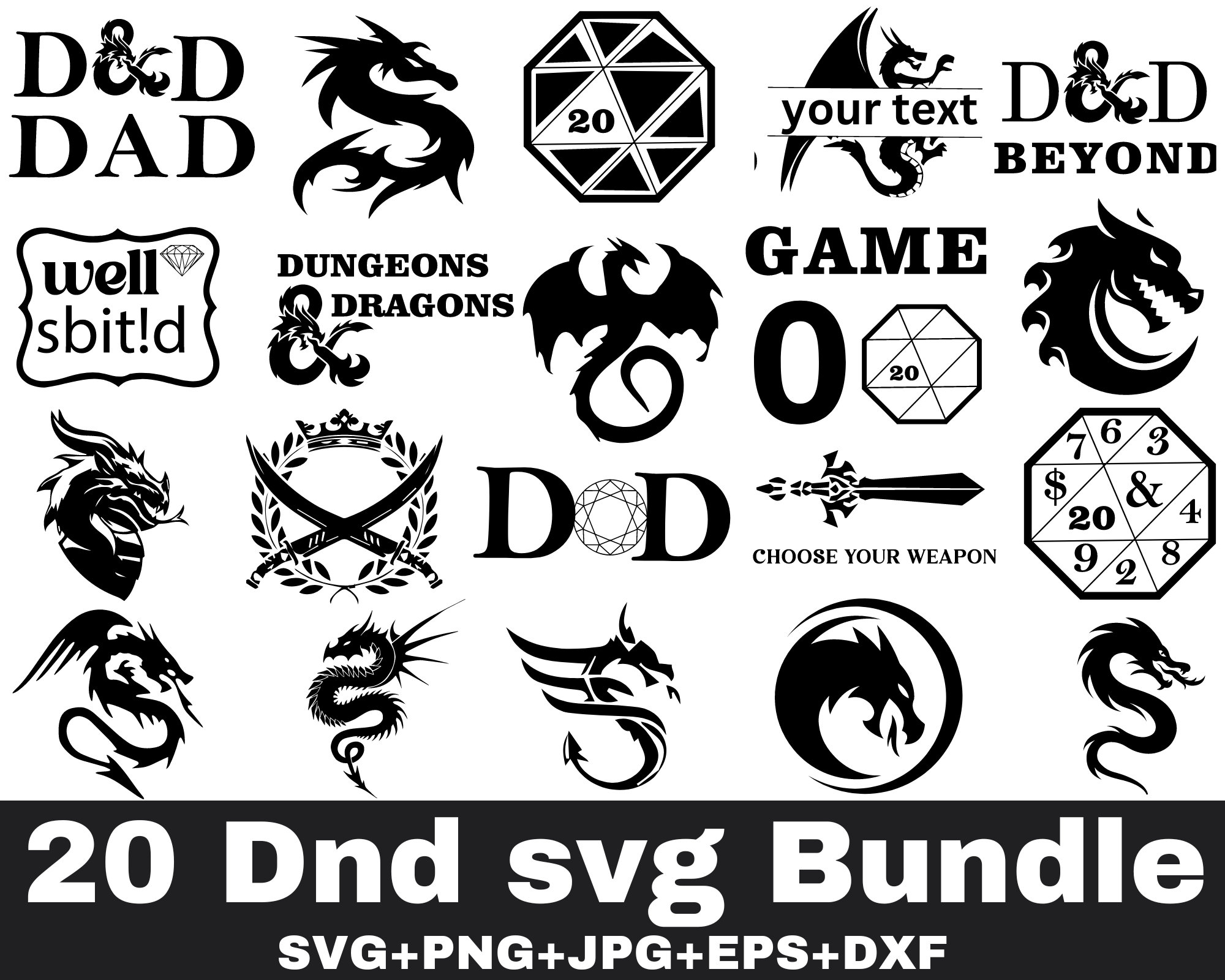 Dnd Svg Bundle Stranger Things Svg Dice Svg Dnd Stickers - Etsy Australia