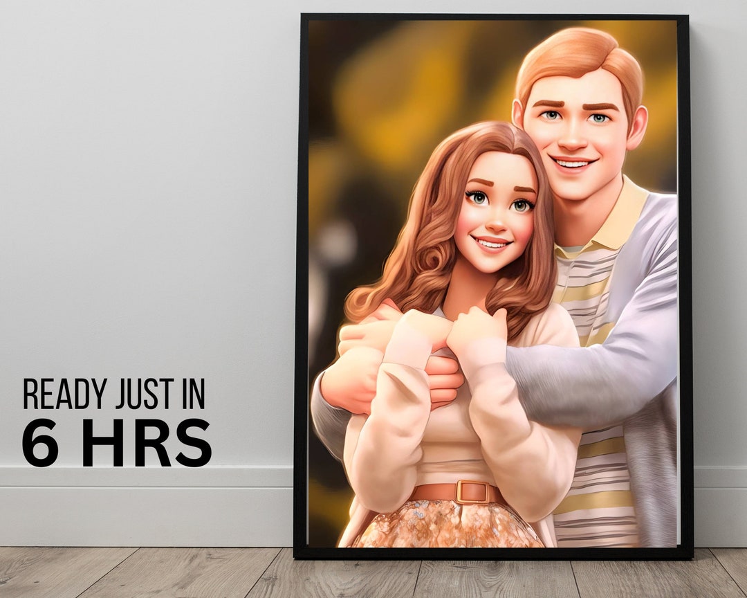 Pixar Style Portrait From Photo, Minimalist Faceless Portrait, 3D ...