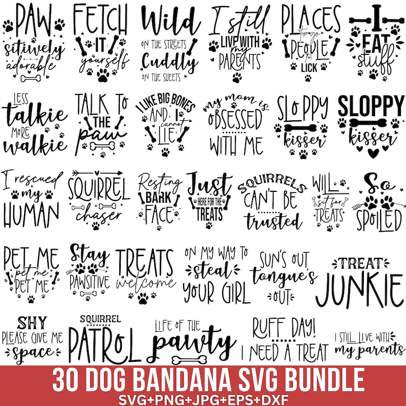 Dog Bandana Canvas - Etsy