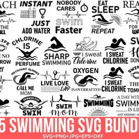 Swim Svg - Etsy