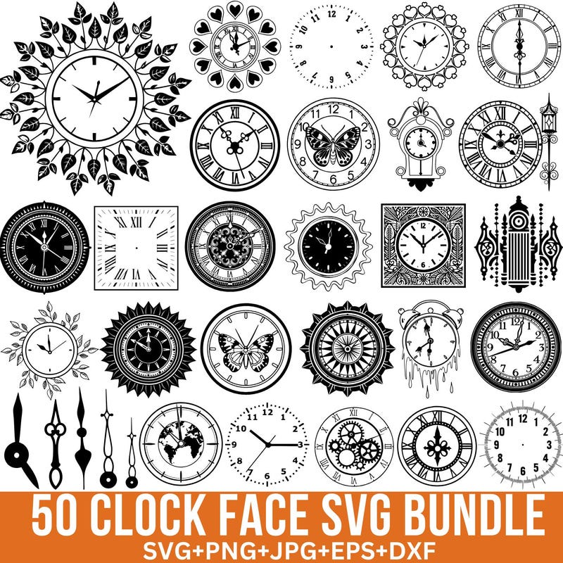 Clock Face With Numbers - Etsy