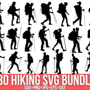 Hiking SVG Bundle, Hike Svg, Camping Svg, Camper Svg, Outdoors Svg ...
