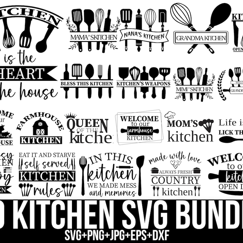 Kitchen Svg - Etsy