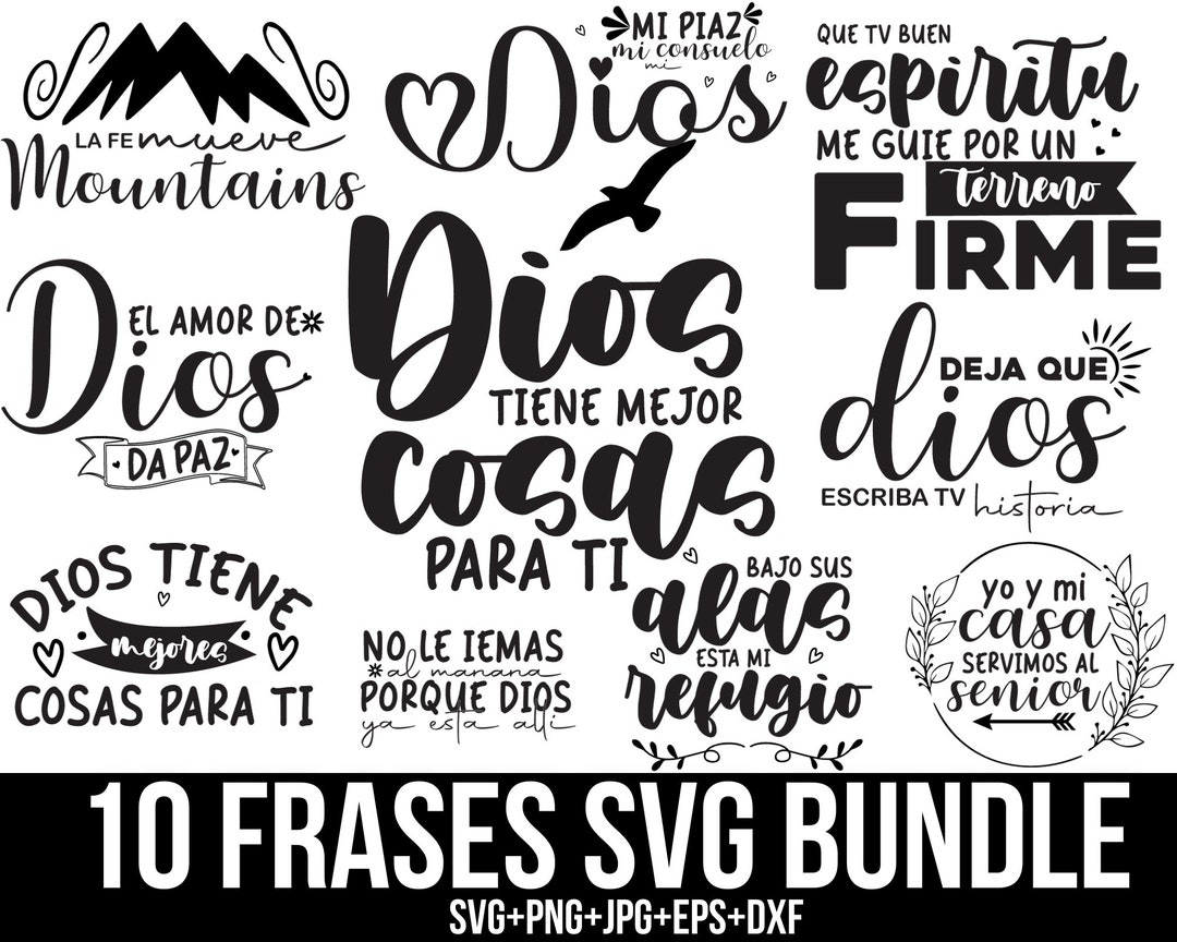 Frases Religiosas Svg Bundle, Frases Biblicas Svg, Fe Mueve Montañas ...