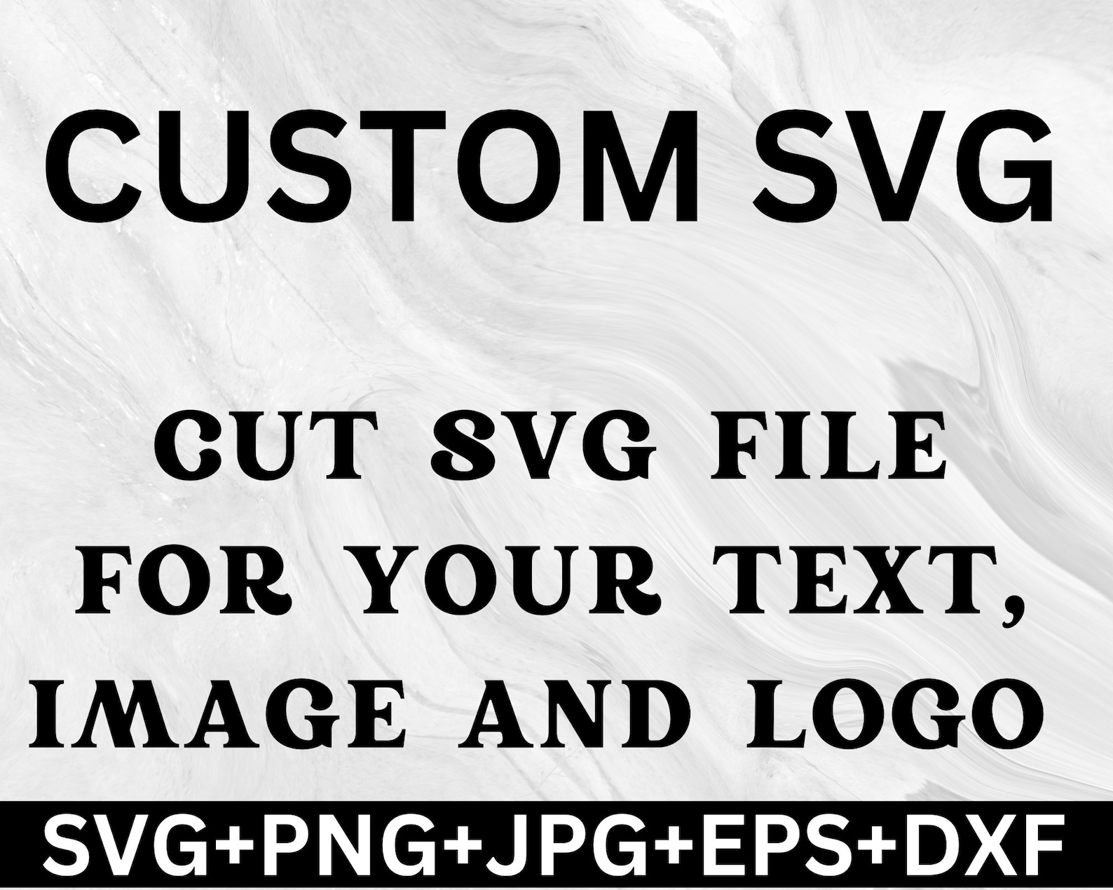 Custom SVG for Your Text, Create Your Own Design, Custom Design Listing ...